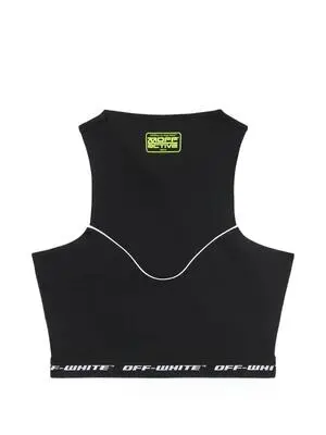 Off-white Sleeveless Performance Tops For Women