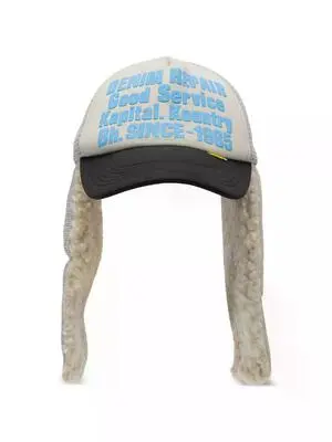 Kapital Logo-print Trapper Hat - Neutrals