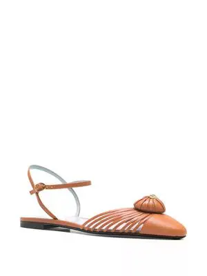 Valentino Garavani Heart-detail Strap Sandals - Brown
