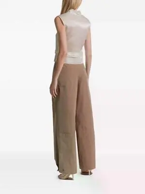 Alberta Ferretti Pleated Panel Trousers