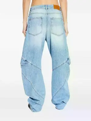Amiri Paneled Jeans - Blue