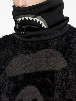 A BATHING APE Shark-graphic Neck Warmer