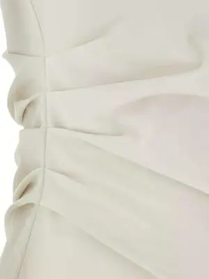 P.a.r.o.s.h Draped-detail Midi Dress - Neutrals