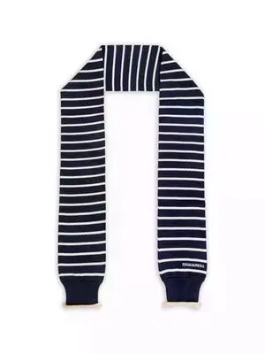 Dsquared2 Striped Scarf - Blue