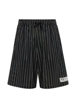 Y3 Striped Drawstring Shorts