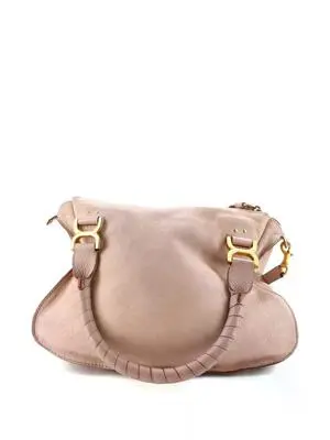 Chloé Marcie Leather Medium Satchel - Neutrals
