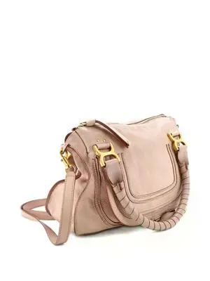 Chloé Marcie Leather Medium Satchel - Neutrals