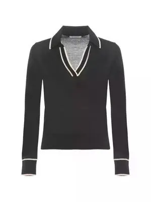 KANGRA Contrasting-trim Polo Top