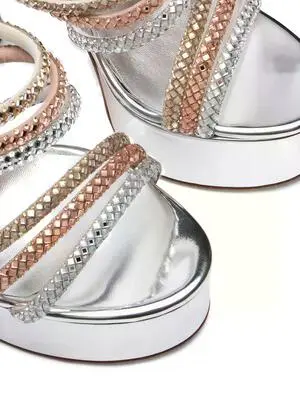 Casadei Patty Andromeda Embellished Platform Sandals