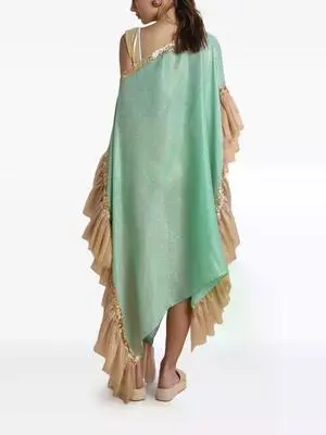 SANA OSMANI Sequin Ruffled Mirma Kaftan