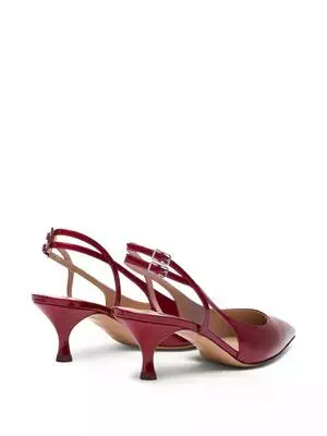 Casadei Julia Destalonados Buckle Strap Pumps - Red