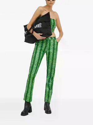 RÉSUMÉ Snakeskin-print Trousers
