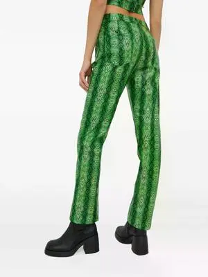RÉSUMÉ Snakeskin-print Trousers