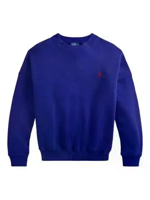 Polo Ralph Lauren Crew-neck Sweatshirt With Logo - Blue