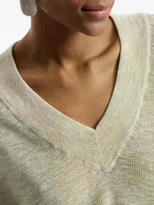 Brunello Cucinelli V-neck Long Sleeve Sweater