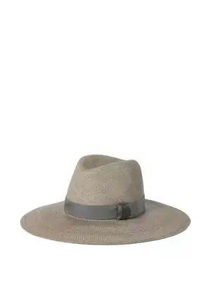 Brunello Cucinelli Straw Fedora Hat - Neutrals