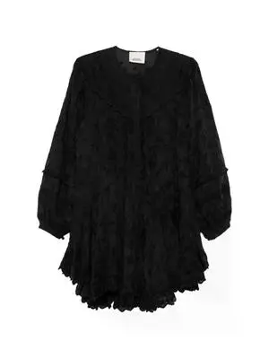 Isabel Marant Étoile Zame Dress Embroidered Cotton And Silk Blend