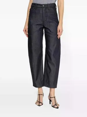 JIL SANDER Logo-patch Cropped Jeans