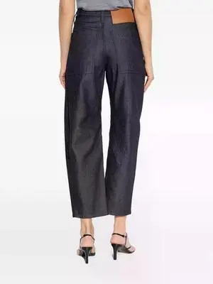 JIL SANDER Logo-patch Cropped Jeans