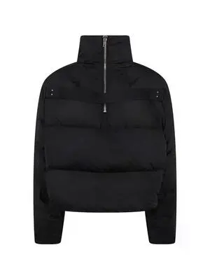 MONCLER + RICK OWENS High-neck Cropped Jacket - Black