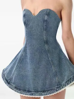 Magda Butrym Bustier Lace-trim Mini Dress