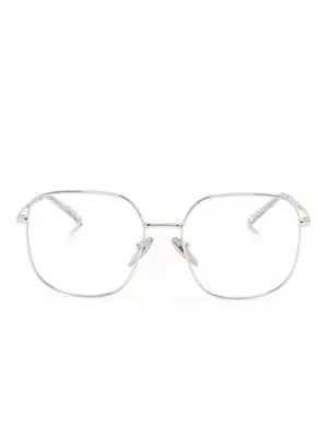 Prada Square-frame Glasses - Silver
