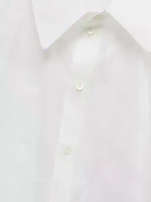 Loewe Draped Cotton Shirt - White