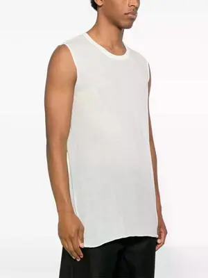 Rick Owens Ribbed Raw Edges T-shirt - White