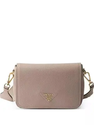 Prada Leather Shoulder Bag - Neutrals