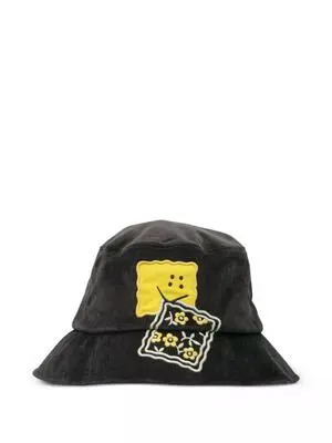 Kapital Appliqué Bucket Hat - Black
