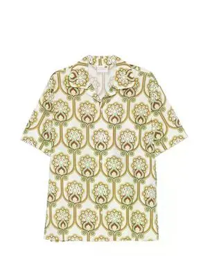Drole De Monsieur Floral Print Shirt - Green