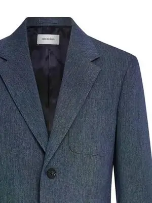 FERRAGAMO Single-breasted Denim Blazer