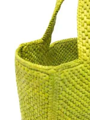 Loewe Small Raffia Tote Bag - Green