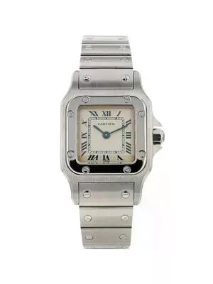 CARTIER 2000s Santos 24mm Watch - White