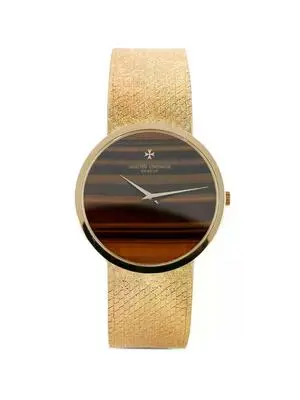VACHERON CONSTANTIN 1970s 36mm Tiger Eye Watch - Brown