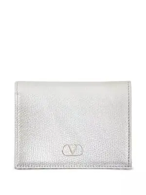 Valentino Garavani V-logo Signature Wallet - Silver