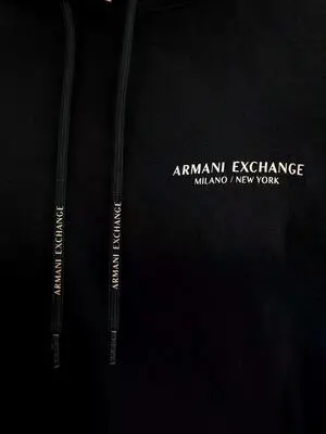 Armani Exchange Drawstring Hooded Mini Dress