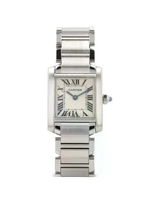 CARTIER 2000s Tank Française 25mm Watch - White
