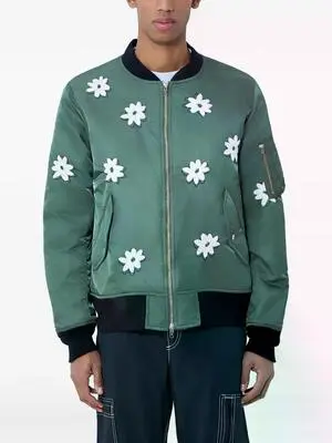 NÒMARYTHM TEXTILE Floral Embroidered Bomber Jacket