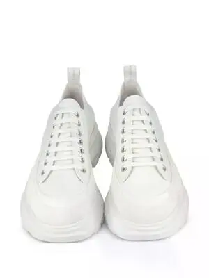 Alexander McQueen Tread Slick Lace-up Sneakers - White