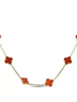 Van Cleef & Arpels Carnelian 20-motif Necklace - Gold