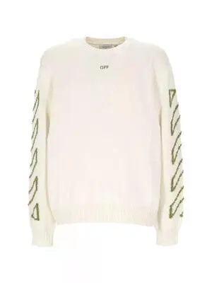 Off-white Cuffed Knitwear For Men