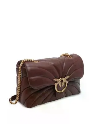 Pinko Love Puff Quilted Shoulder Bag - Brown