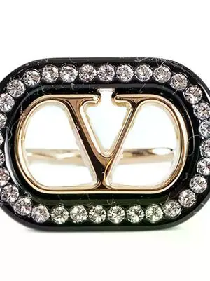Valentino Garavani Logo Ovalette Ring