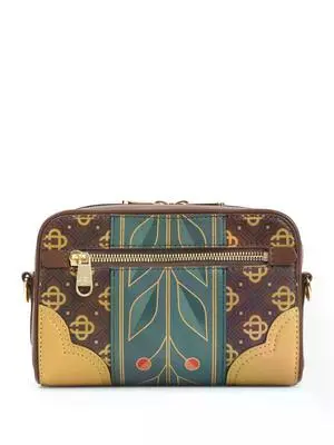 Casablanca Monogram Cross Body Bag - Brown