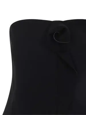 Giorgio Armani Silk Strapless Top