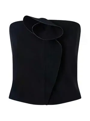 GIORGIO ARMANI Silk Strapless Top