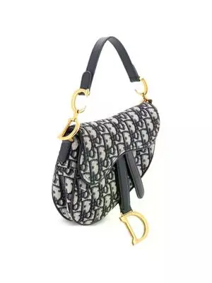 Dior Saddle Handbag Oblique Canvas Mini Shoulder Bag