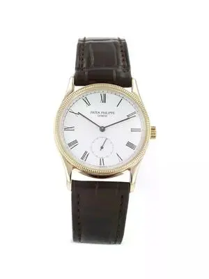 Patek Philippe 1980's 36mm Calatrava Clous De Paris - White