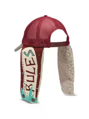 Kapital Graphic Shearling Hat - Red